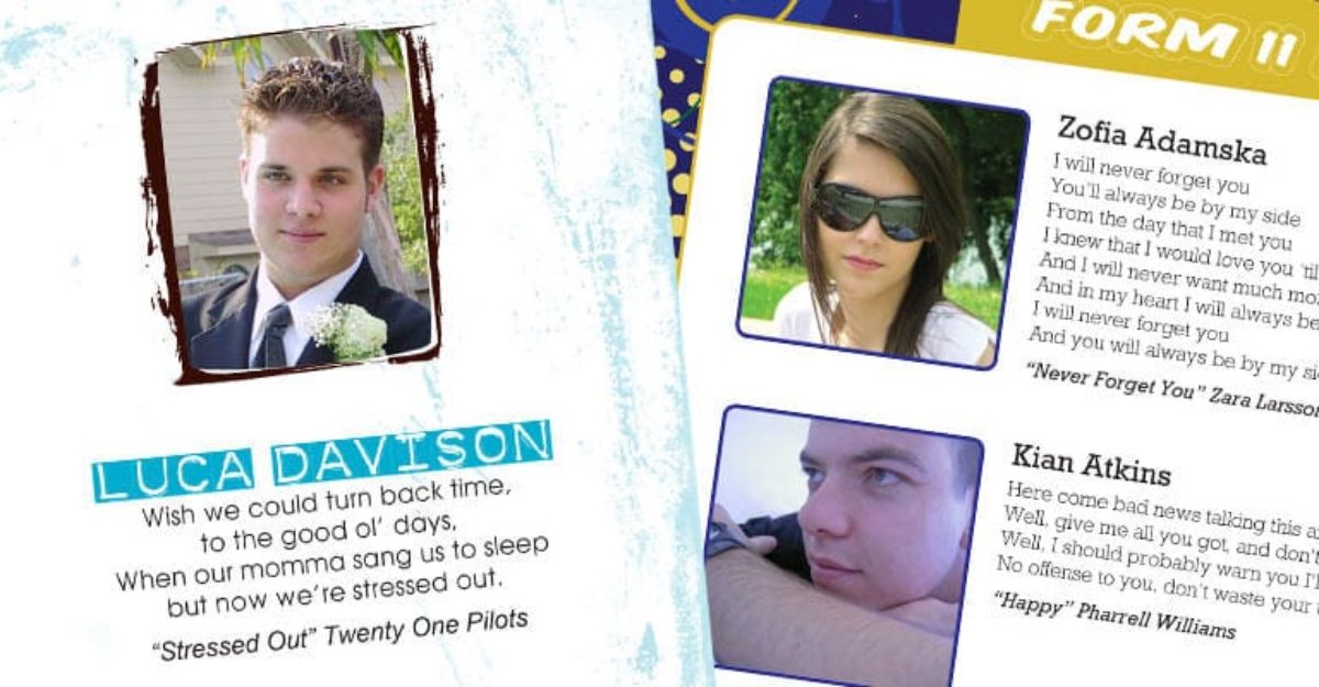  Get 36 Yearbook Quotes Song Lyrics